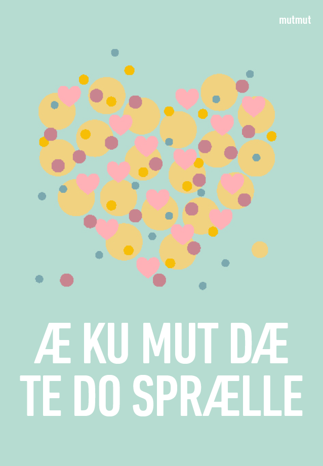 Sæt Sønderjylland og sønderjysk på køleskabet. Magnet Mutmut