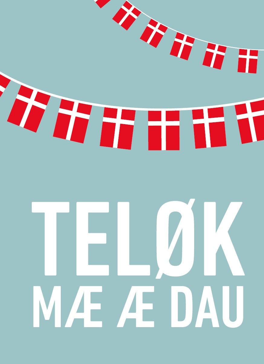 Send en hilsen på sønderjysk. Blomsterkort mojn mojn