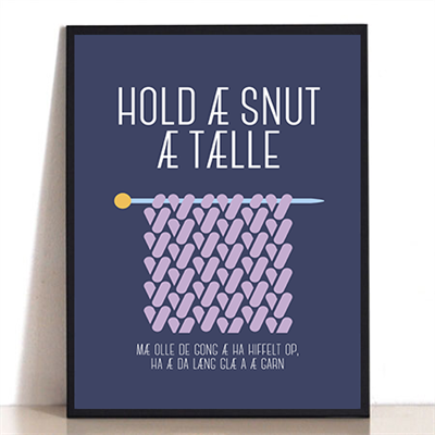 Ny sønderjysk dialekt-plakat: Hold æ snut