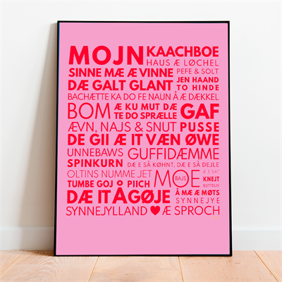 Snak æ sproch - lækker plakat fra Mutmut